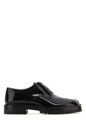 MAISON MARGIELA Leather Tabi Lace-up Shoes - Black