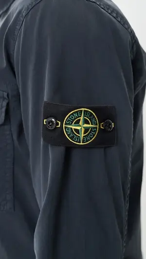 Stone Island Stretch Cotton Zip Overshirt