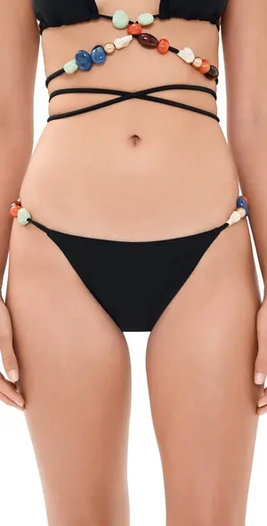 Cult Gaia Quincy Embellished Bikini Bottoms