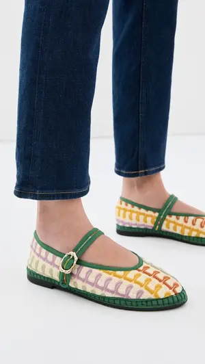 FLABELUS Pierre Twist Mary Jane Flats