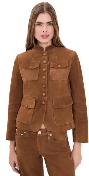 Rag & Bone Mercer Suede Blazer - Brown