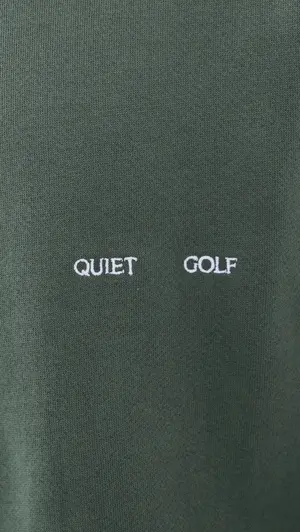 QUIET GOLF Wordmark Crew Neck Sweatshirt