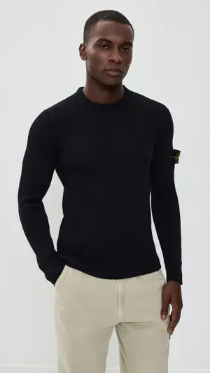 Stone Island Rib Crew Neck Sweater