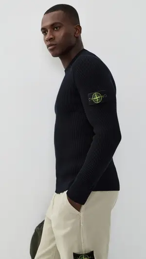 Stone Island Rib Crew Neck Sweater