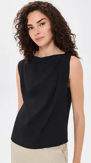 Vince Draped Shoulder Top