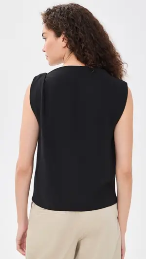 Vince Draped Shoulder Top