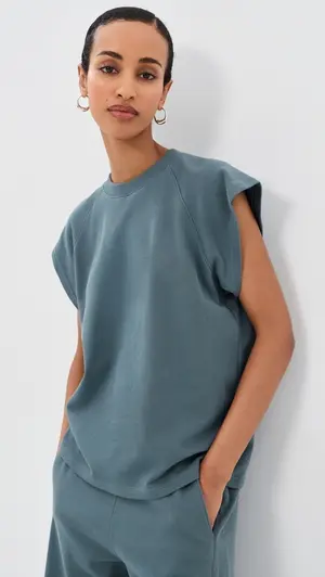 Tibi Lightweight Easy Sweatshirt Top