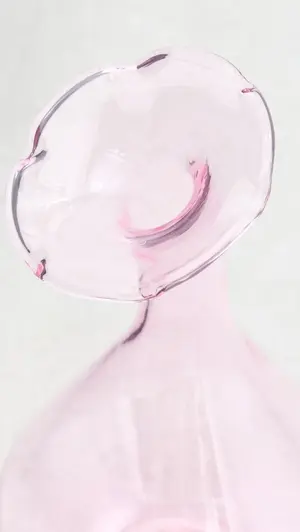 TIZO DESIGN Angled Neck Large Glass Vase