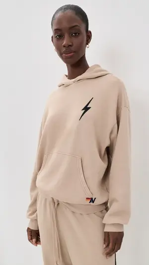 Aviator Nation Relaxed Bolt Stitch Pullover Hoodie