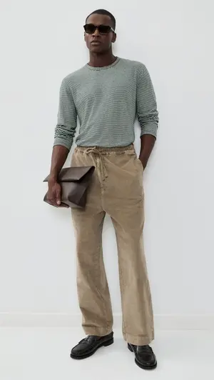 Officine Générale Fernand Washed Corduroy Pants