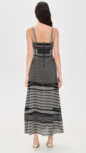 Alice + Olivia Anya Soft Sweetheart Maxi Dress