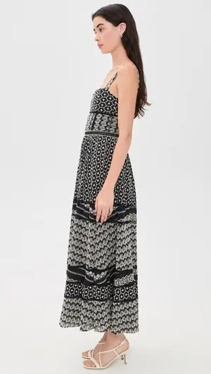 Alice + Olivia Anya Soft Sweetheart Maxi Dress