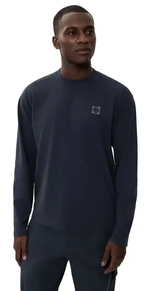 Stone Island Long Sleeve Tee - Blue Navy