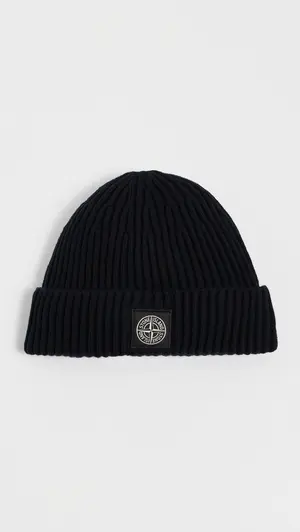 Stone Island Rib Knit Beanie
