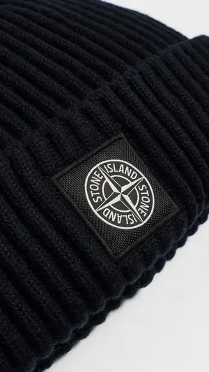 Stone Island Rib Knit Beanie