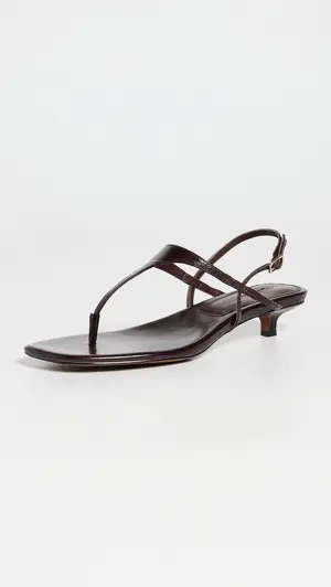 Madewell The Chiara Kitten Heel Slingback Sandals By
