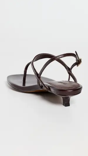 Madewell The Chiara Kitten Heel Slingback Sandals By