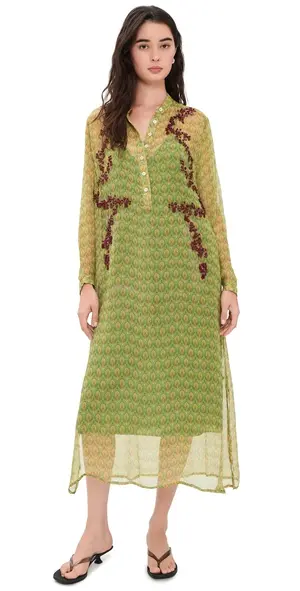 Chan Luu Drip Drip Tunic - Green