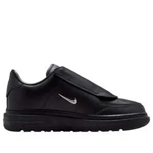 Nike Force 1 Low Luxe 'black - Black/anthracite/metallic Silver
