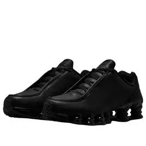 Nike Shox Tl "black Leather - Black/black/black
