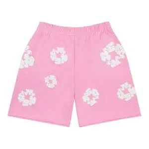 DENIM TEARS Cotton Wreath Sweatshorts - Pink