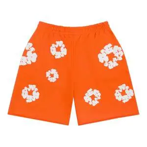 DENIM TEARS Cotton Wreath Sweatshorts - Orange
