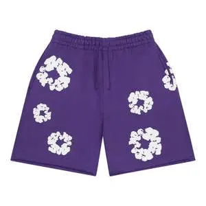 DENIM TEARS Cotton Wreath Sweatshorts - Purple