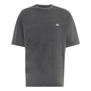 Adidas Trefoil Essentials Washed Loose Dropped T-shirt Asia Sizing - Black
