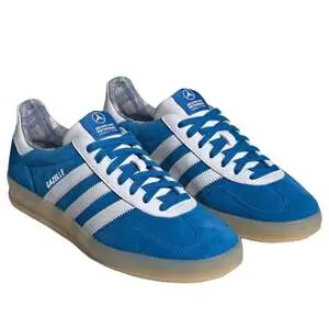 Adidas Mercedes X Gazelle Indoor Amg Petronas F1 Team "blue Bird White Gum - Blue Bird/cloud White/gum