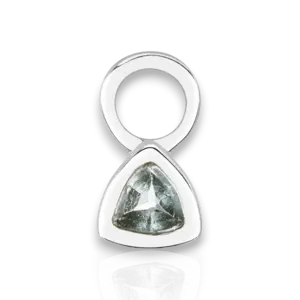 HILLARY ALEXANDRIA Ever Silver Topaz Earring Charm