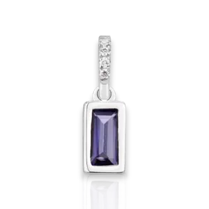HILLARY ALEXANDRIA Maxi Iolith Charm - Purple