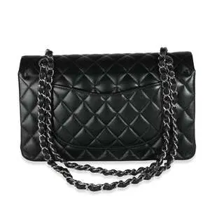 Chanel Quilted Lambskin Classic Double Flap Bag - Black