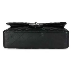 Chanel Quilted Lambskin Classic Double Flap Bag - Black