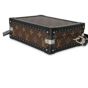 LOUIS VUITTON Monogram Macassar Canvas Clutch Box