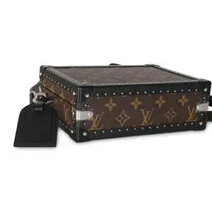 LOUIS VUITTON Monogram Macassar Canvas Clutch Box