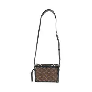 LOUIS VUITTON Monogram Macassar Canvas Clutch Box