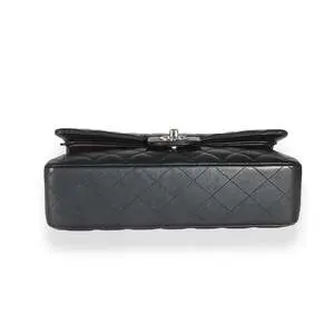 Chanel Quilted Lambskin Classic Double Flap Bag - Black