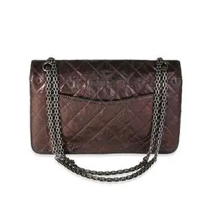 Chanel Bronze Quilted Reissue 2.55 226 Shoulder Bag - Metallic