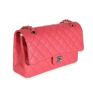 Chanel Dark Quilted Caviar Classic Double Flap Bag