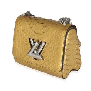 LOUIS VUITTON Metallic Python Twist Pm