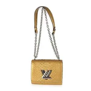 LOUIS VUITTON Metallic Python Twist Pm