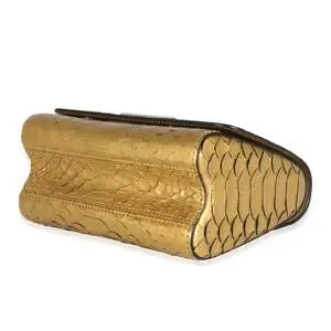 LOUIS VUITTON Metallic Python Twist Pm Shoulder Bag - Gold