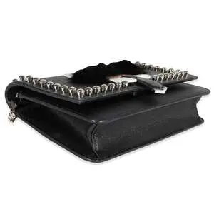 Fendi Vitello Elite & Mink Studded Karlito Chain Wallet