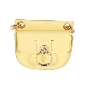 Chloé Chloé Mini Tess Leather Shoulder Bag Yellow