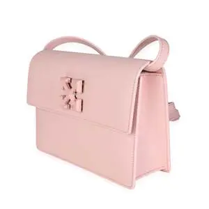 Off-White Saffiano Leather Jitney 2.0 Crossbody Bag