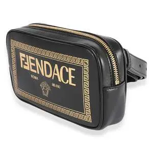 Fendi X Versace Fendace Logo Print Camera Case