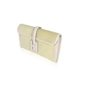 Hermès Jige Elan Clutch - Green