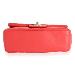 Chanel Quilted Lambskin Rectangular Classic Flap Bag - Pink