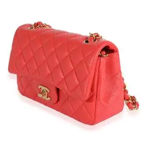 Chanel Quilted Lambskin Rectangular Classic Flap Bag
