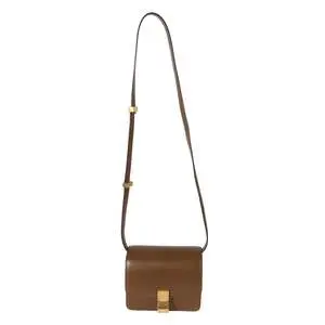 Celine Smooth Leather Box Bag - Brown